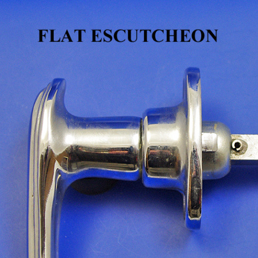 Y-941205/6: Exterior door handle - Flat escutcheon - Chrome & Nickel ...
