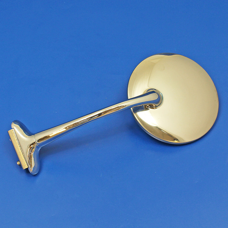 C5007: Clamp on mirror - 4" diameter, 140mm long curved mounting arm ...