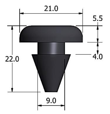 565L: rubber buffer & stop - Buffer - Moulded Parts - Rubber and Sponge ...