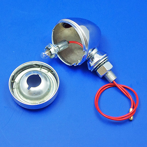 918-R: Side lamp LD109 pattern (round base) - Chrome finish - Front ...