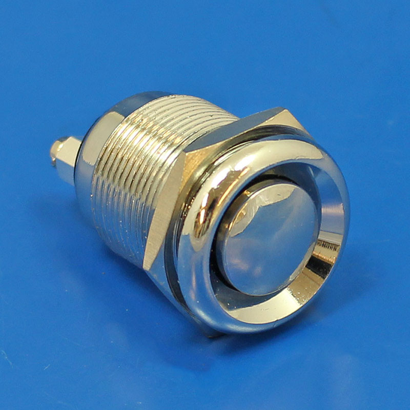 EX588: Push button dash switch - Chrome on brass - Push Switches ...