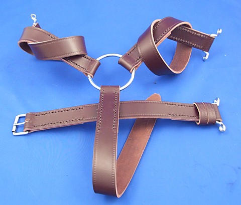 427-5: Leather wheel strap - three legged - Leather Strap - Accessories ...